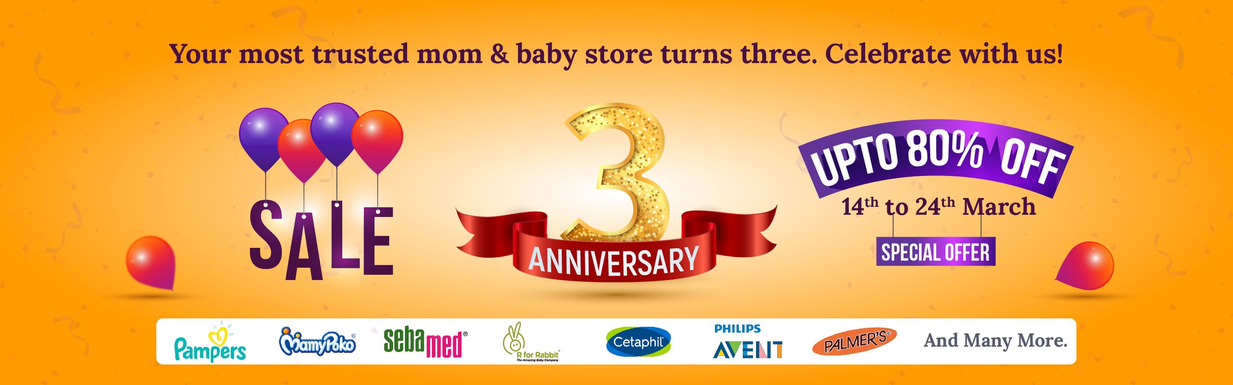 3rd Anniversary Sale